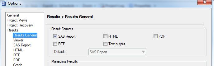 Excel Option In Sas Enterprise Guide Tools Results Sas Support Communities 