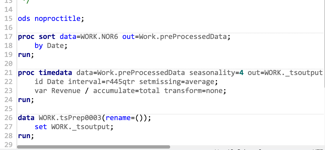 Solved: How do I perform time series forecasting - data preparation ...
