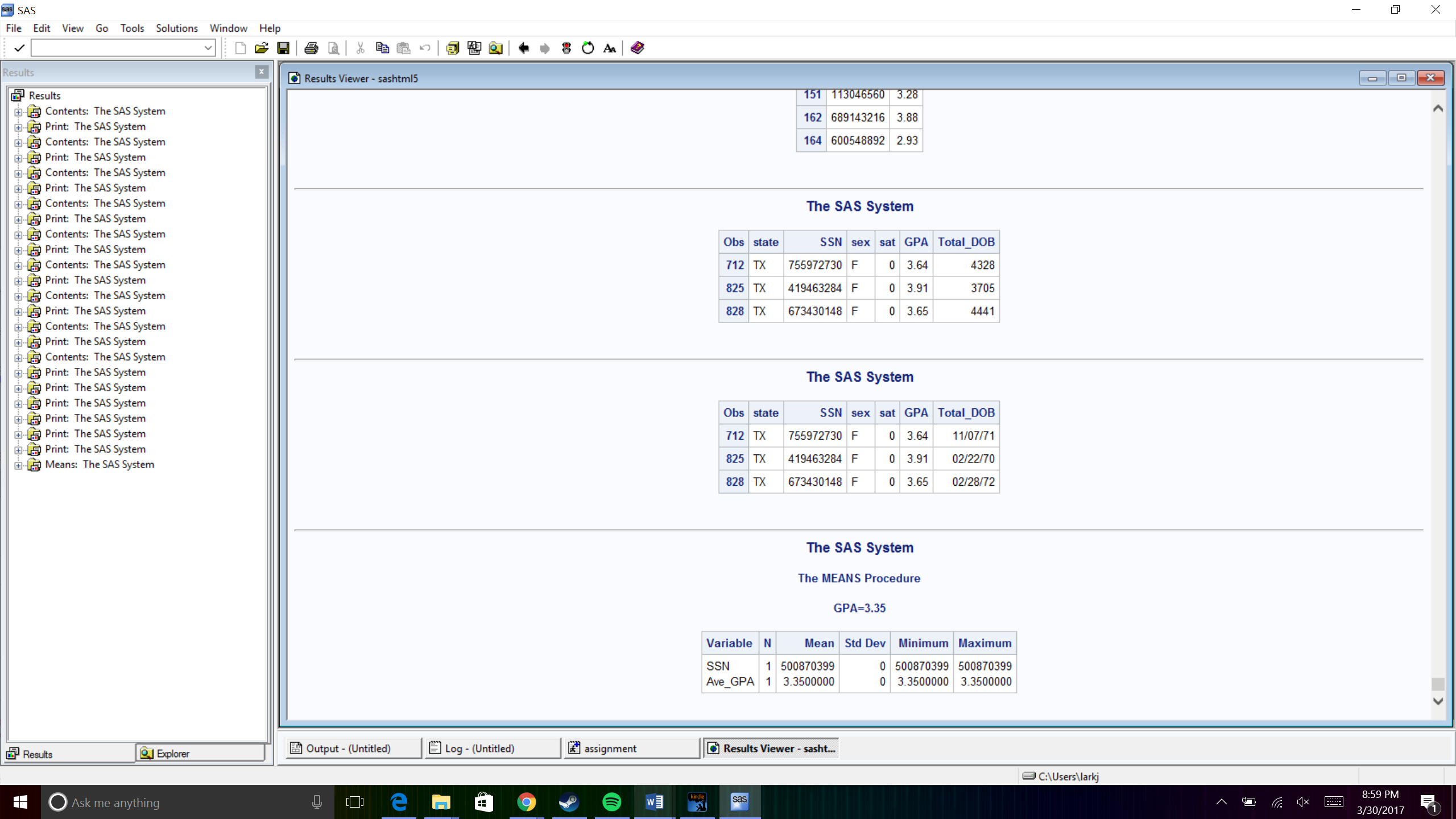 calculating the average of multiple data points - SAS Support Communities