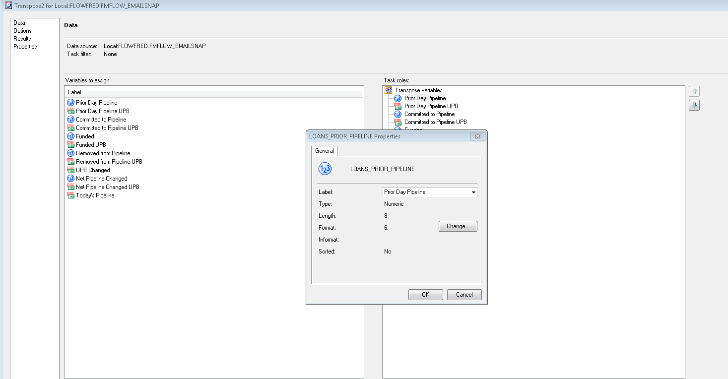 Solved: Losing formatting from original data set when using a transpose task? - SAS Support ...