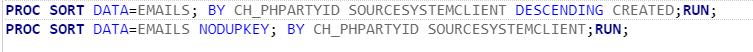 Solved: Ascending and Descending - SAS Support Communities
