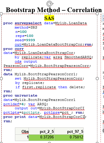 bootstrap for default rates - SAS Support Communities