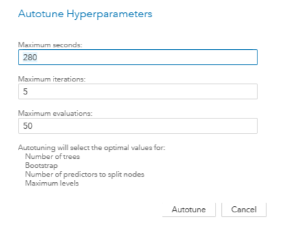 Autotuning in SAS Visual Data Mining and Machine Learning (VDMML) - SAS Support Communities