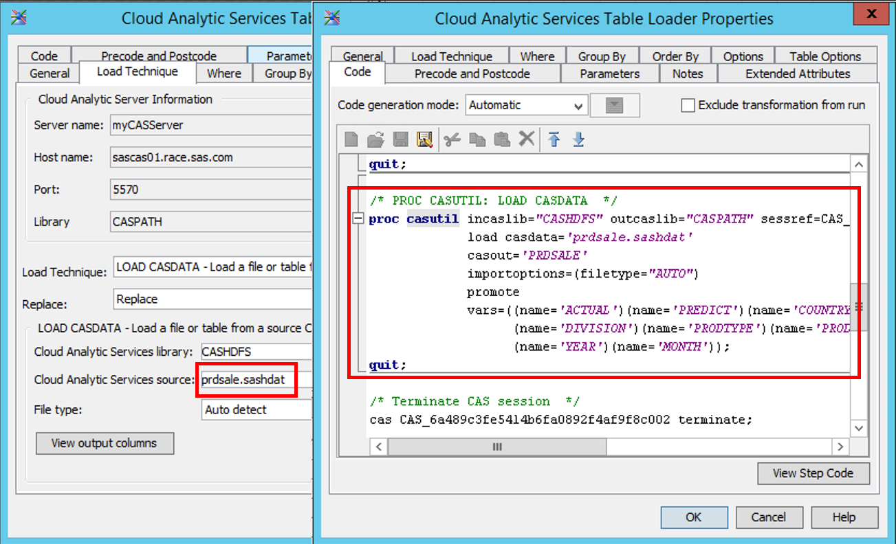 CAS and SAS Data Integration Studio 4.903 (on SAS 9.4M5) - SAS Support ...
