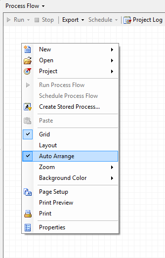 Solved: how to arrange sas eg process flow direction - SAS Support Communities