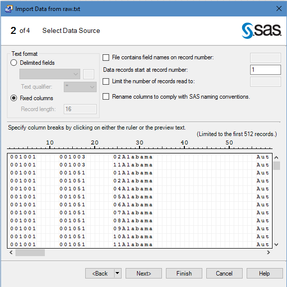 Solved: Read in html data from Census website - SAS Support Communities