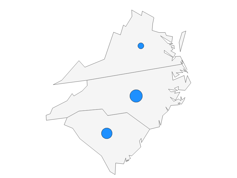 Creating a dot map for 3 states - SAS Support Communities