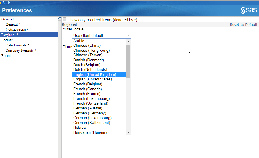 How to set a labels for the languages listed in the language preferenc ...
