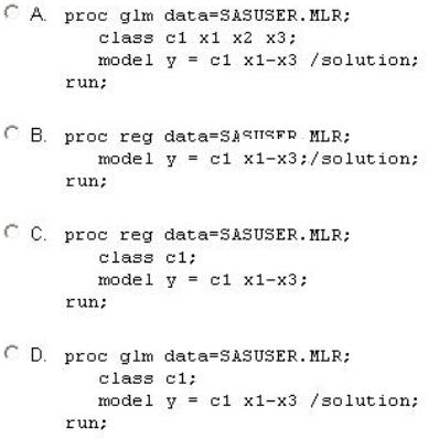 Solved: PROC GLM vs. PROC REG with categorical predictor - SAS Support Communities