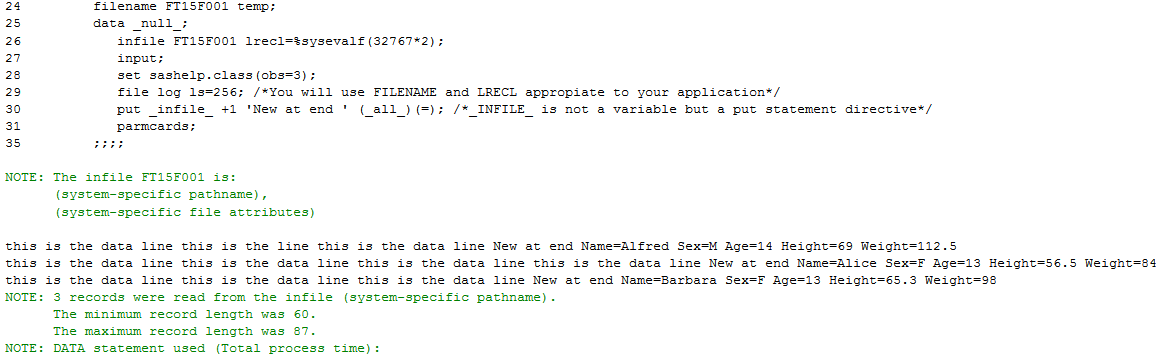 Solved: Import text file with string longer than 32767 - SAS Support Communities