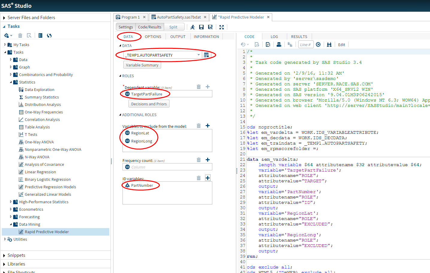 Data mining in SAS Enterprise Miner? It's easy with RPM task in SAS ...