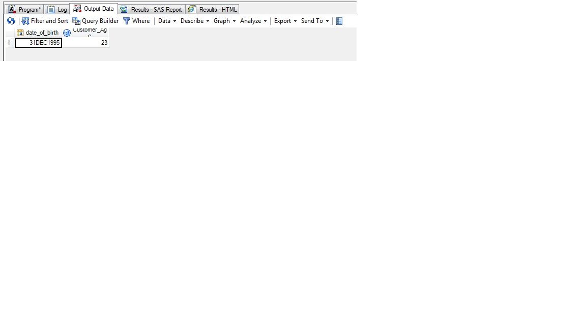 View Sas Output In Output Data Tab Sas Support Communities