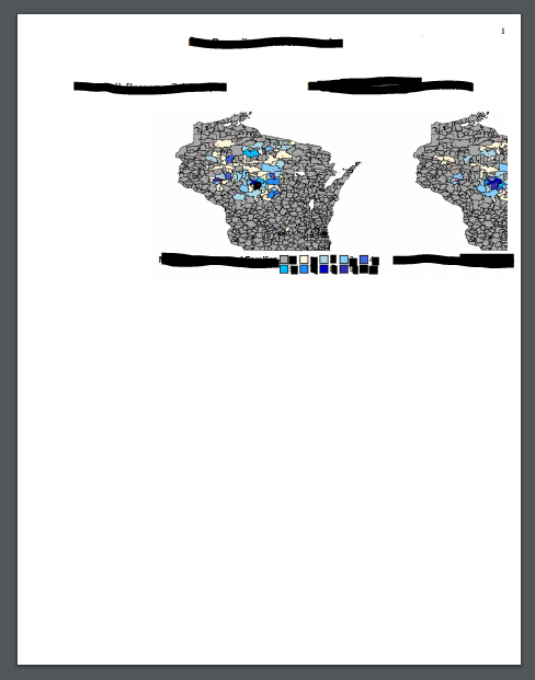 ODS PDF Output, ODS LAYOUT GRIDDED Advance=bygroup with PROC GMAP: Map ...