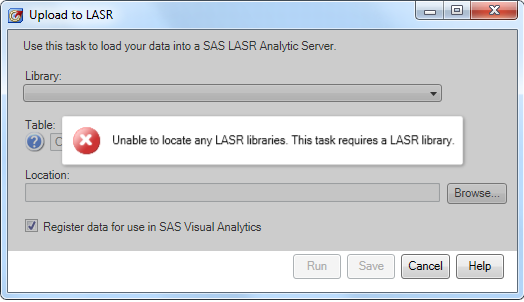 How to upload data to SAS LASR by using SAS Enterprise Guide - SAS ...