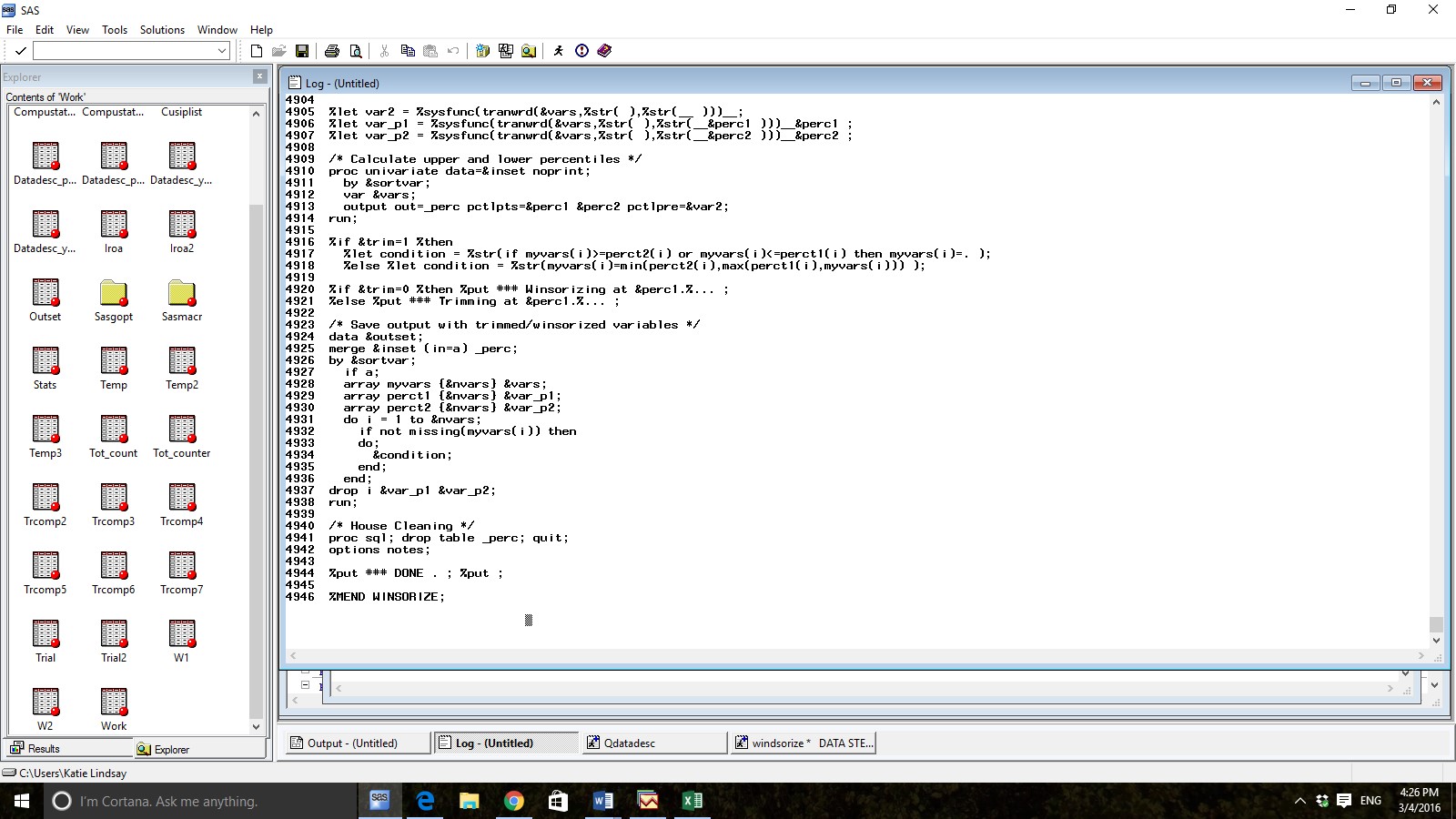 Solved: Winsorize macro - SAS Support Communities