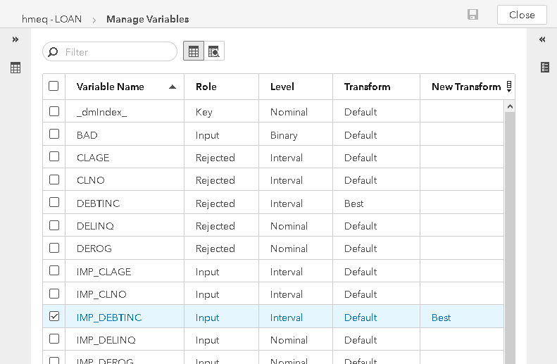 Best transformation – a new feature in SAS Model Studio 8.3 - SAS ...
