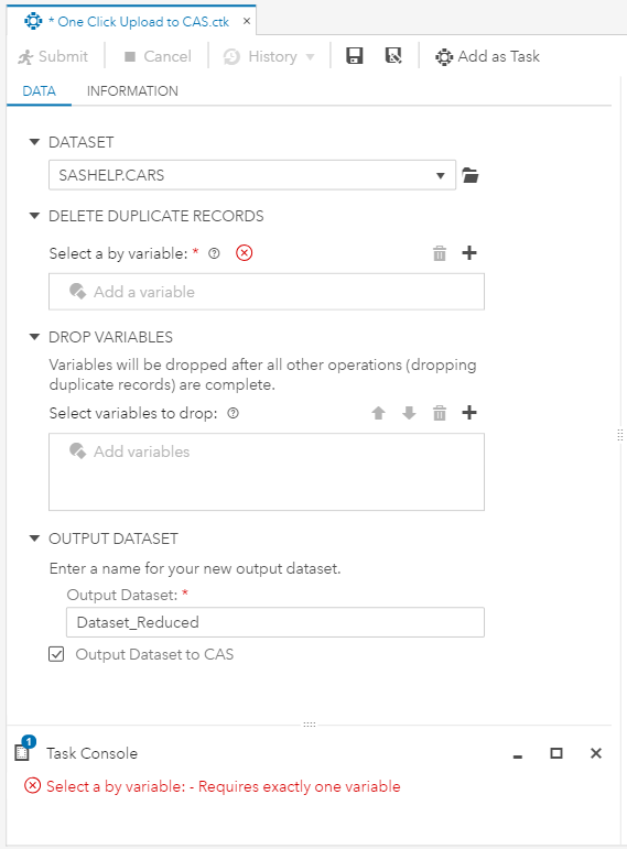 Custom Task Tuesday: One Click Load to CAS - SAS Support Communities
