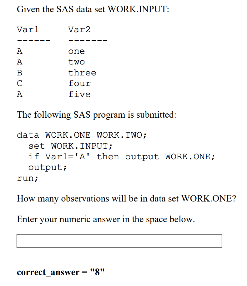 Solved: coding output question - SAS Support Communities