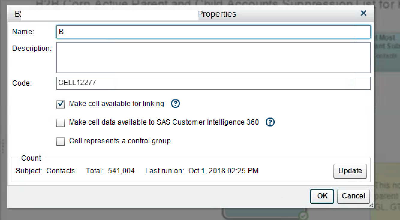 CELL Code Information and Counts Information - SAS Support Communities