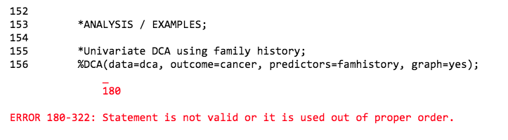 Solved: How do I solve "WARNING: Apparent invocation of macro DCA not resolved... - SAS Support ...