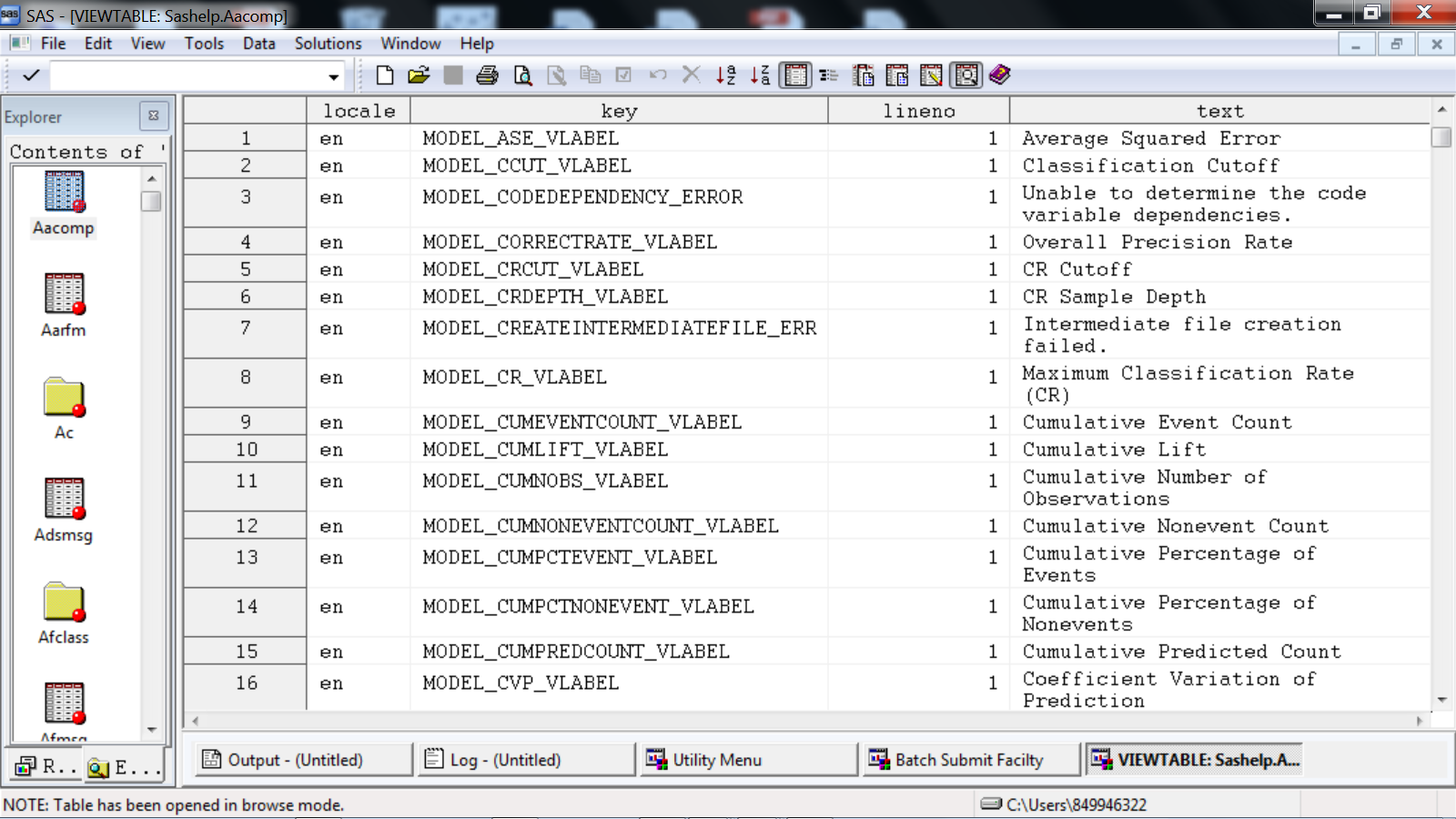 Solved: changing font size in Viewtable window in SAS 9.4 - SAS Support Communities
