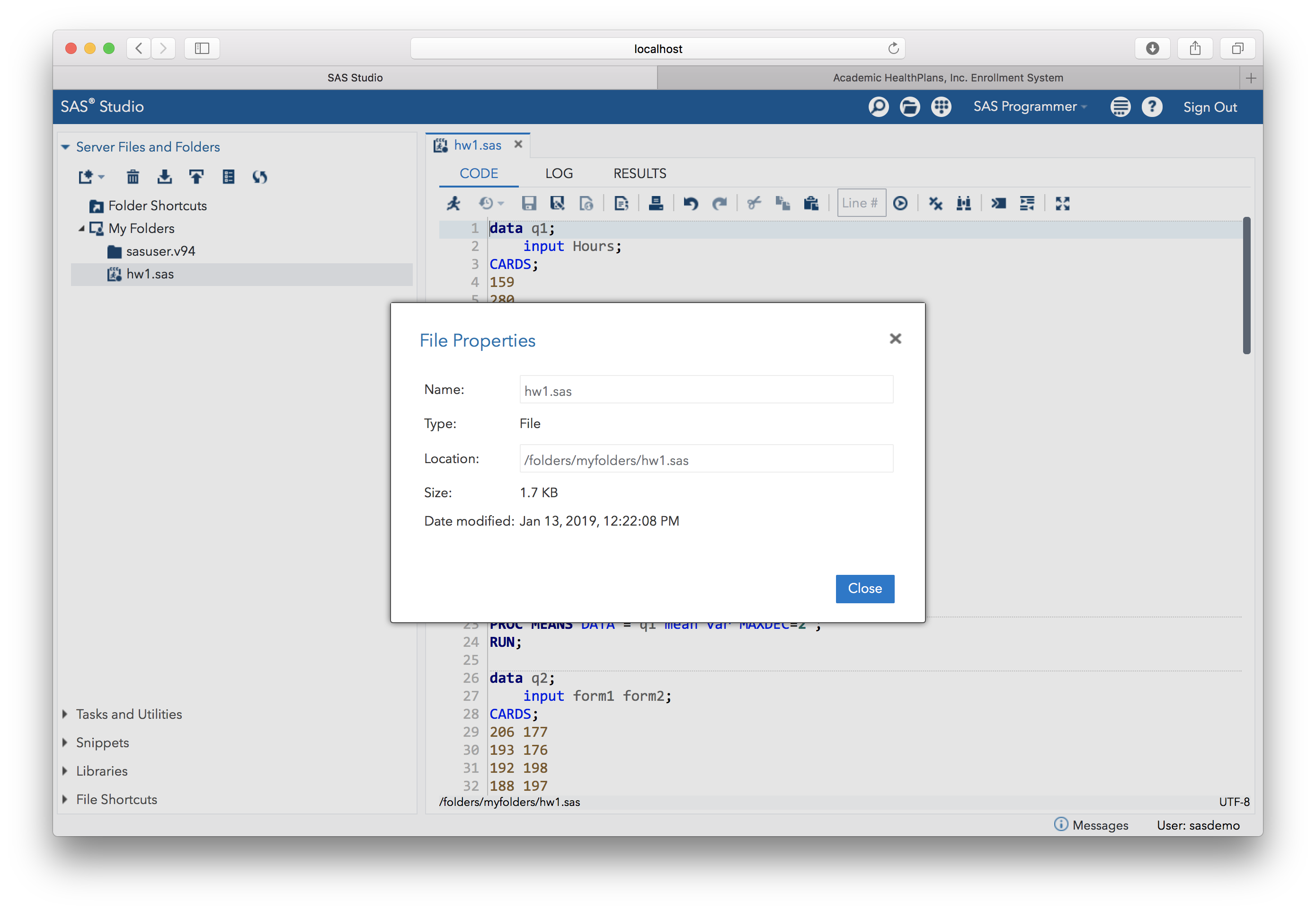 sas file not in "myfolders" folder on mac - SAS Support Communities