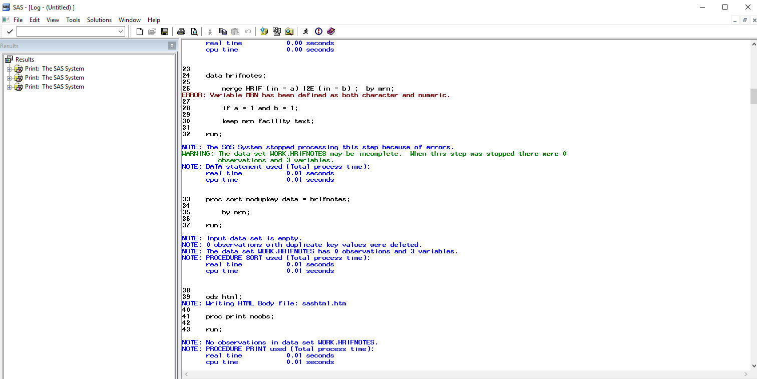 Variable Patmrnid Has Been Defined As Both Character And Numeric Sas Support Communities