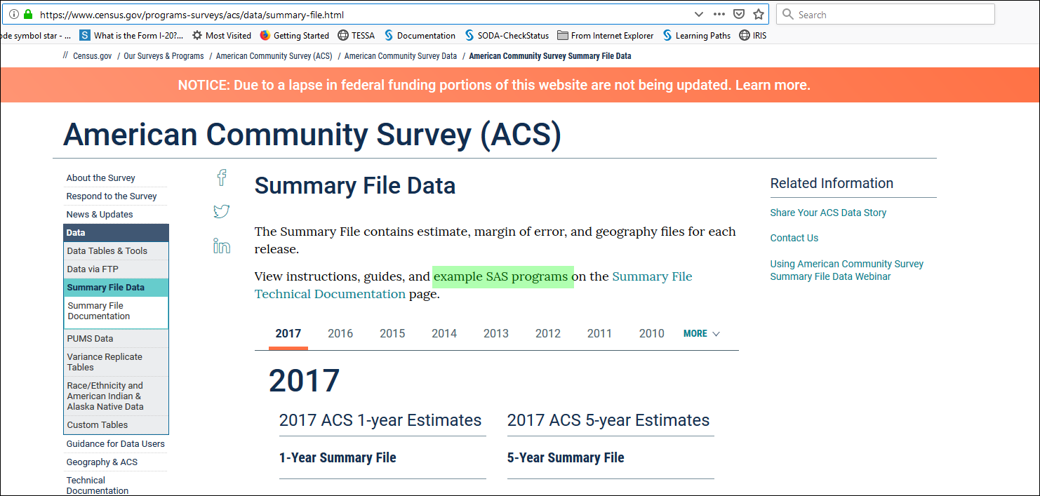 Solved: ACS Data Downloaded From the Census Bureau Into an Excel File ...