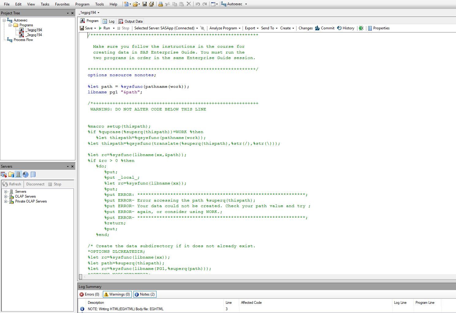Solved Programming 1 Lesson 2 Missing Data Files Sas Support Communities