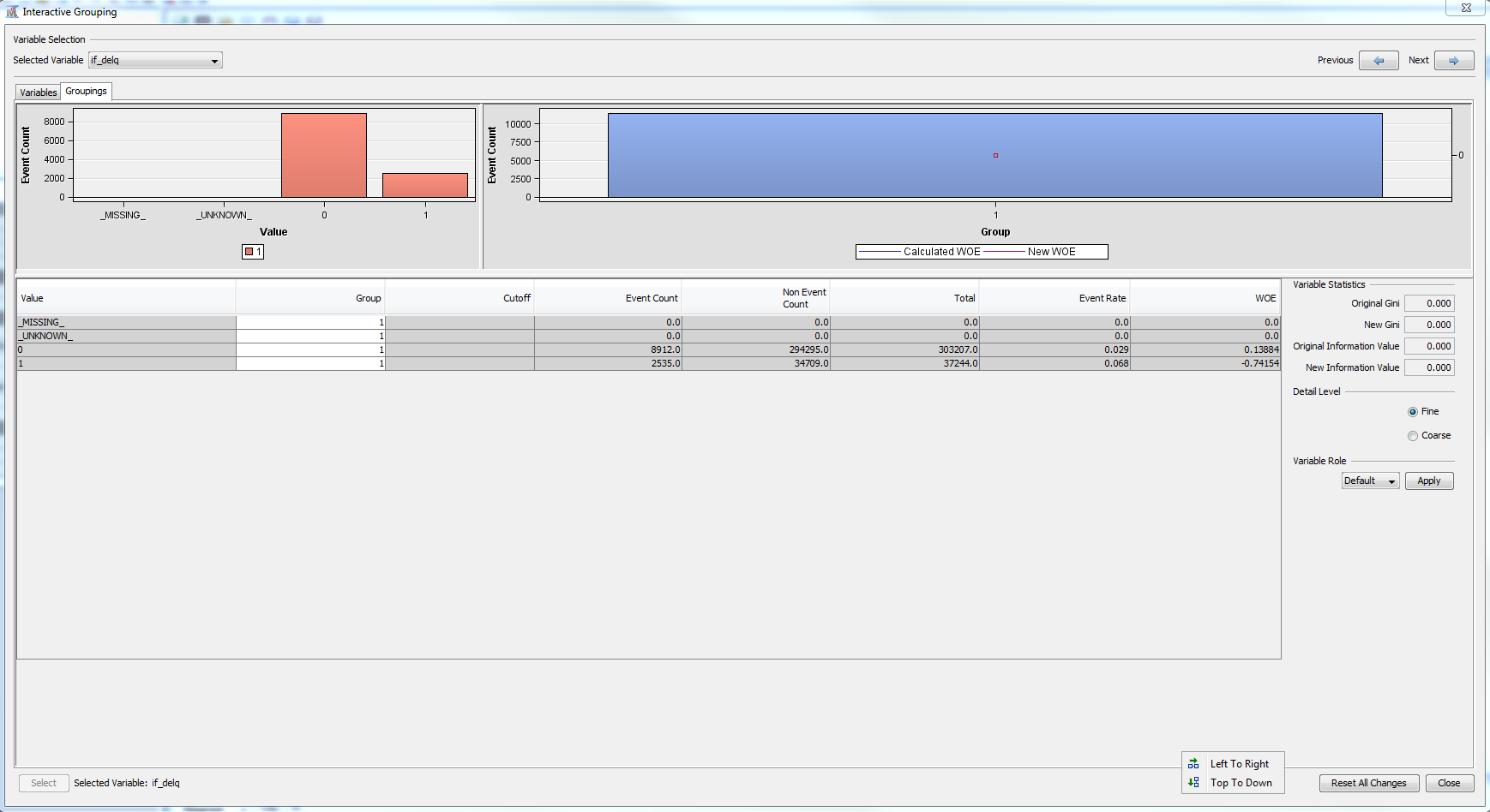 Interactive grouping only creating one group. - SAS Support Communities