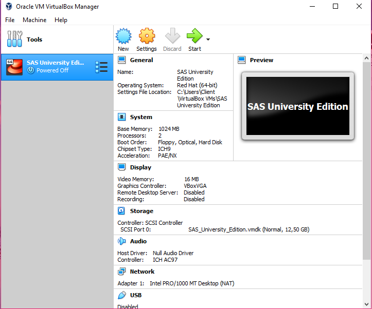 SAS Univeristy Edition- Invalid setting motherboard and acceleration ...