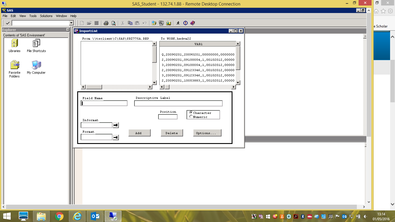 Solved: IMPORT REP FILE - SAS Support Communities