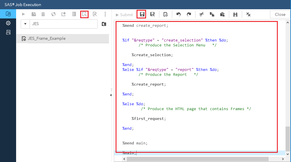 Embedding An Html Input Form In A Jes Job Definition Sas Support Communities