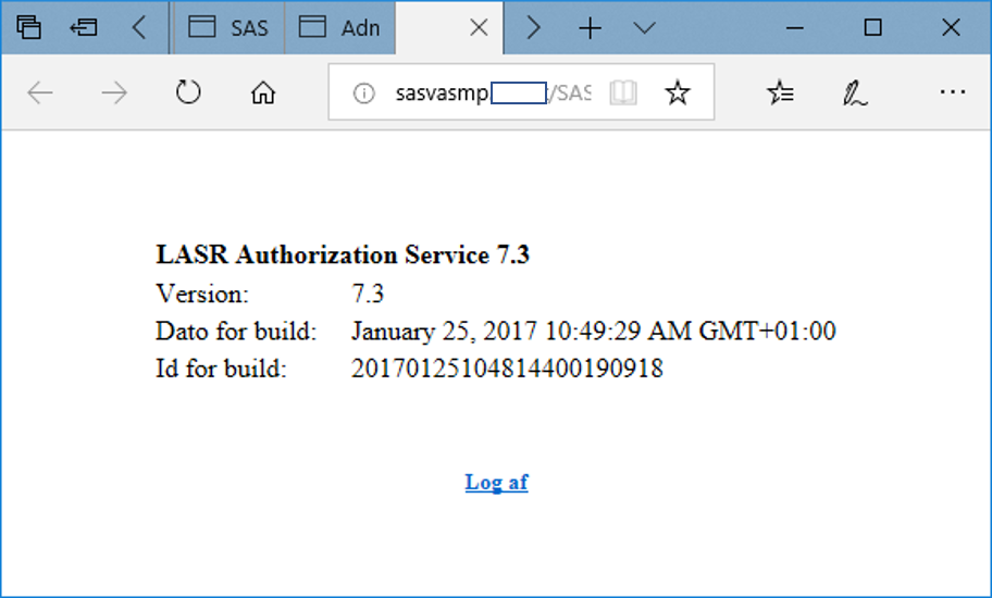 Solved: Error: VA 7.3 - Can't start LASR server - Authentication server error - SAS Support ...