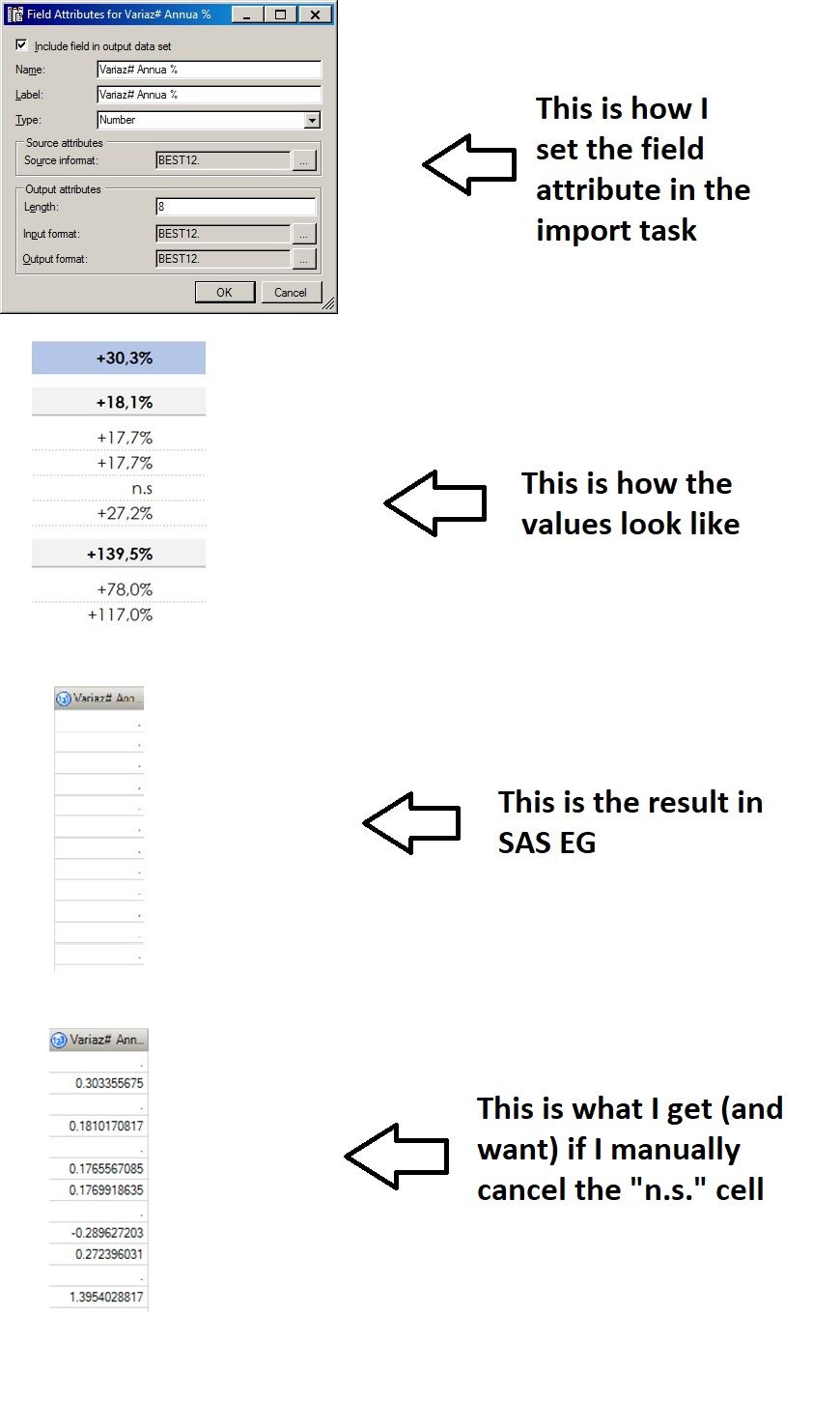 Import data task not working on excel mixed field (numeric/char) - SAS Support Communities