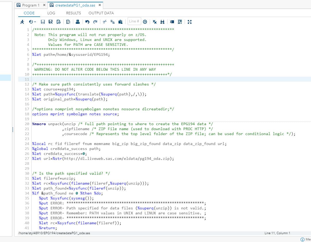 Error executing createdataPG1_oda.sas - SAS Support Communities