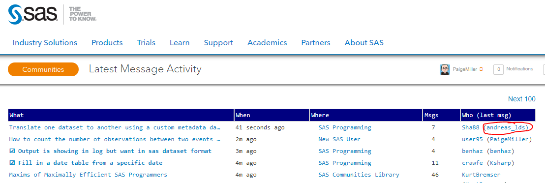 Solved: Bug in Forum Software ?? - SAS Support Communities