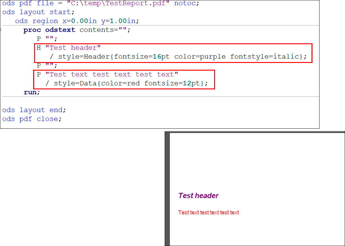 Solved: How do I change how odstext headers appear in ODS PDF output using pro... - SAS Support ...