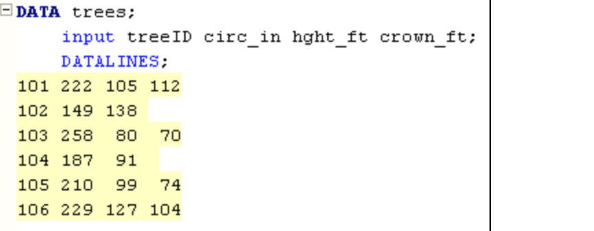 question about Input Reached Past the End of the Line - SAS Support ...
