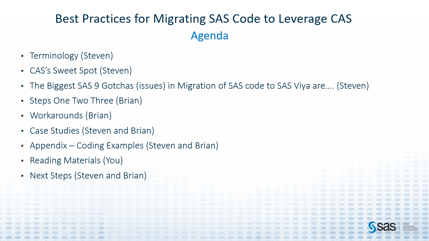 Leveraging SAS® Viya® to Improve SAS® Processes - SAS Support Communities