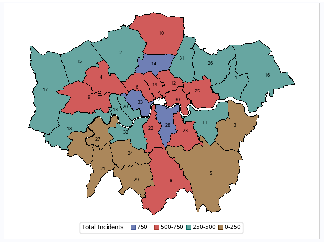Mapping London's Knife Crime Epidemic with SAS - SAS Support Communities