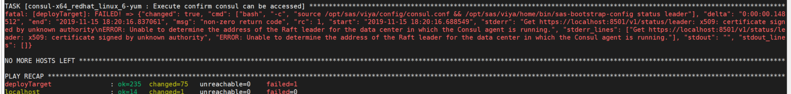 SAS Viya Deployment Consul Error - SAS Support Communities