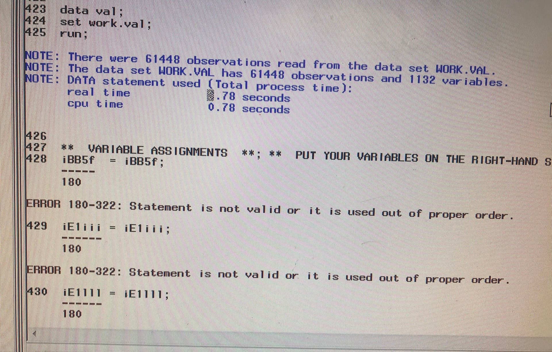 Solved: Error 180-332 - Page 2 - SAS Support Communities
