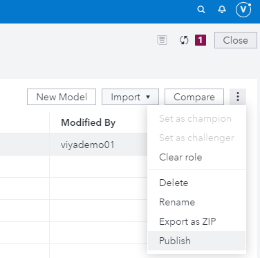 Publishing your model into a container - SAS Support Communities