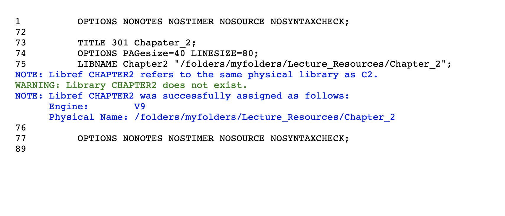 Library Does Not Exist Sas Support Communities