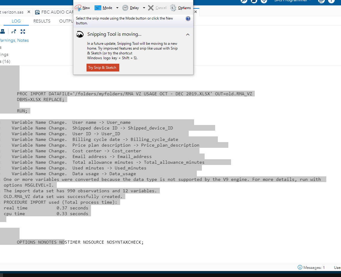 Solved Importexport Tofrom Excel Not Working No Error In Log Sas Support Communities
