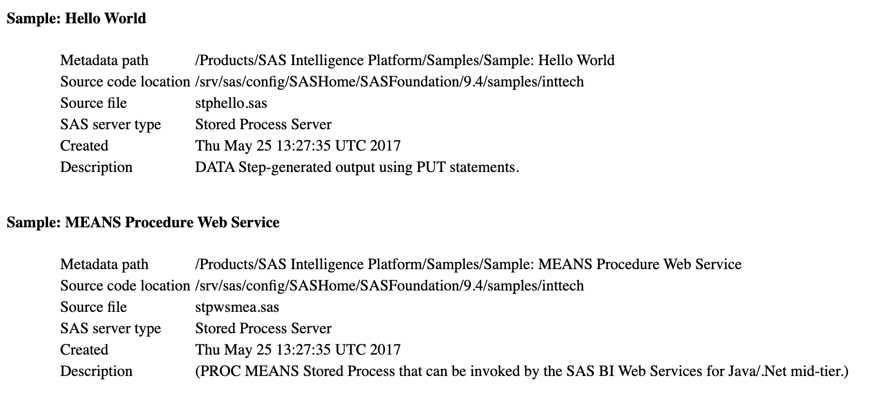 Location of SAS 9.3 Stored Process Examples Code - SAS Support Communities