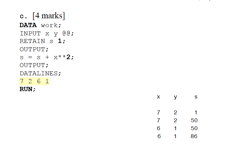 RETAIN AND SUM - SAS Support Communities