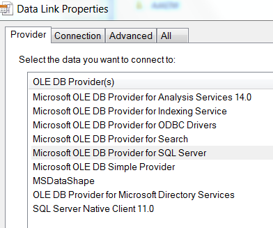 Libname oledb connection - SAS Support Communities