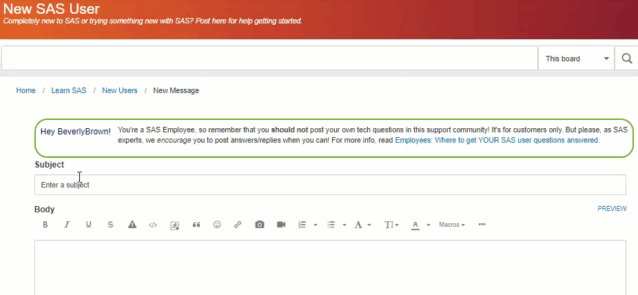 How to get fast, helpful answers - SAS Support Communities
